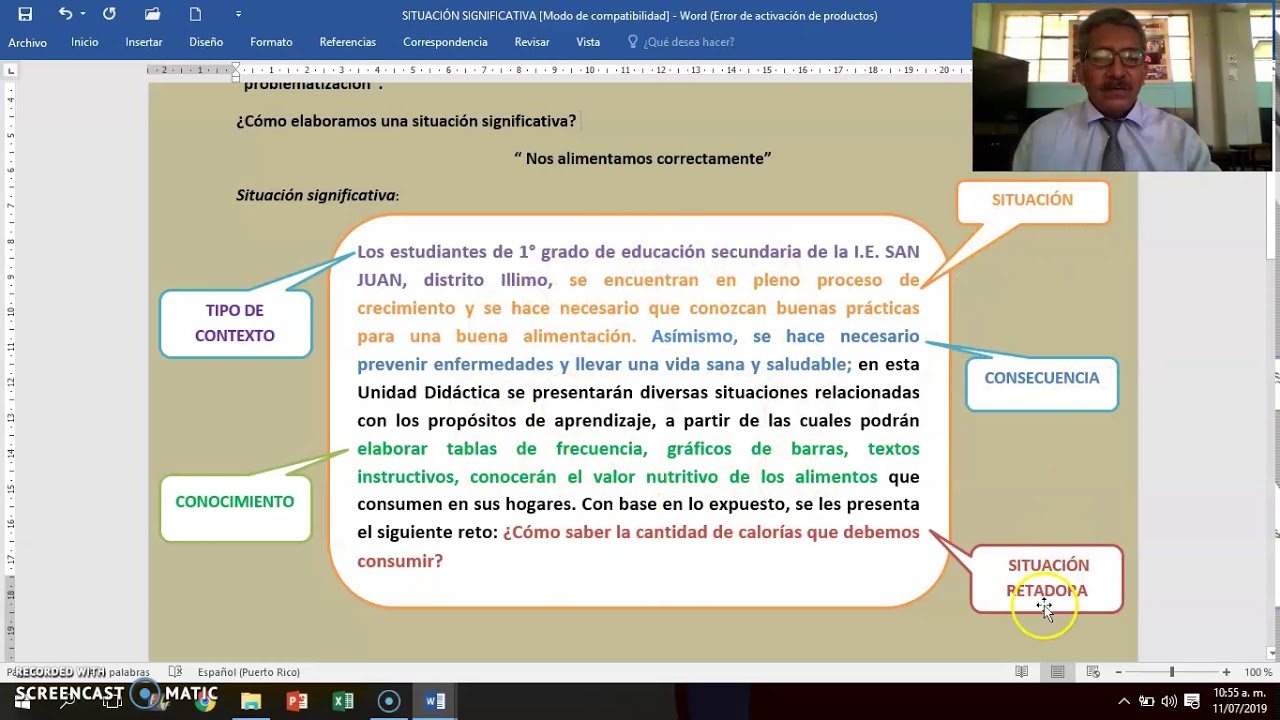 Cómo se formula una Situación significativa