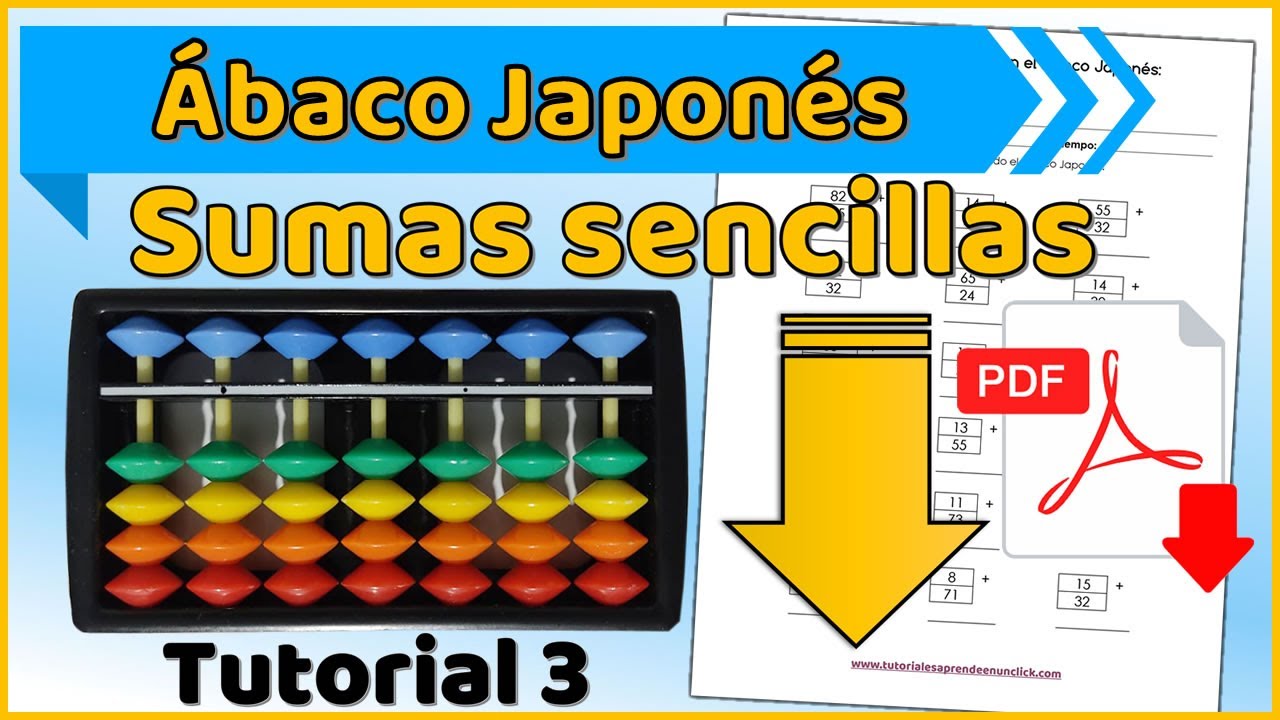 Ábaco Japonés curso para niños, cómo realizar sumas sencillas, incluye ...
